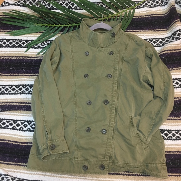 Lucky Brand | Jackets & Coats | Lucky Brand Army Green Double Breasted ...